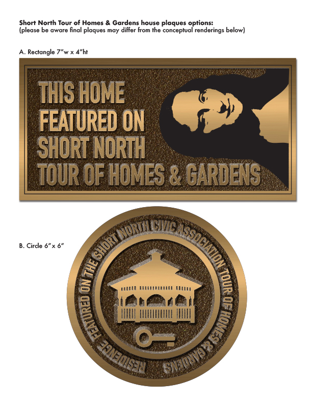 SNCA final plaque designs | The Short North Civic Association